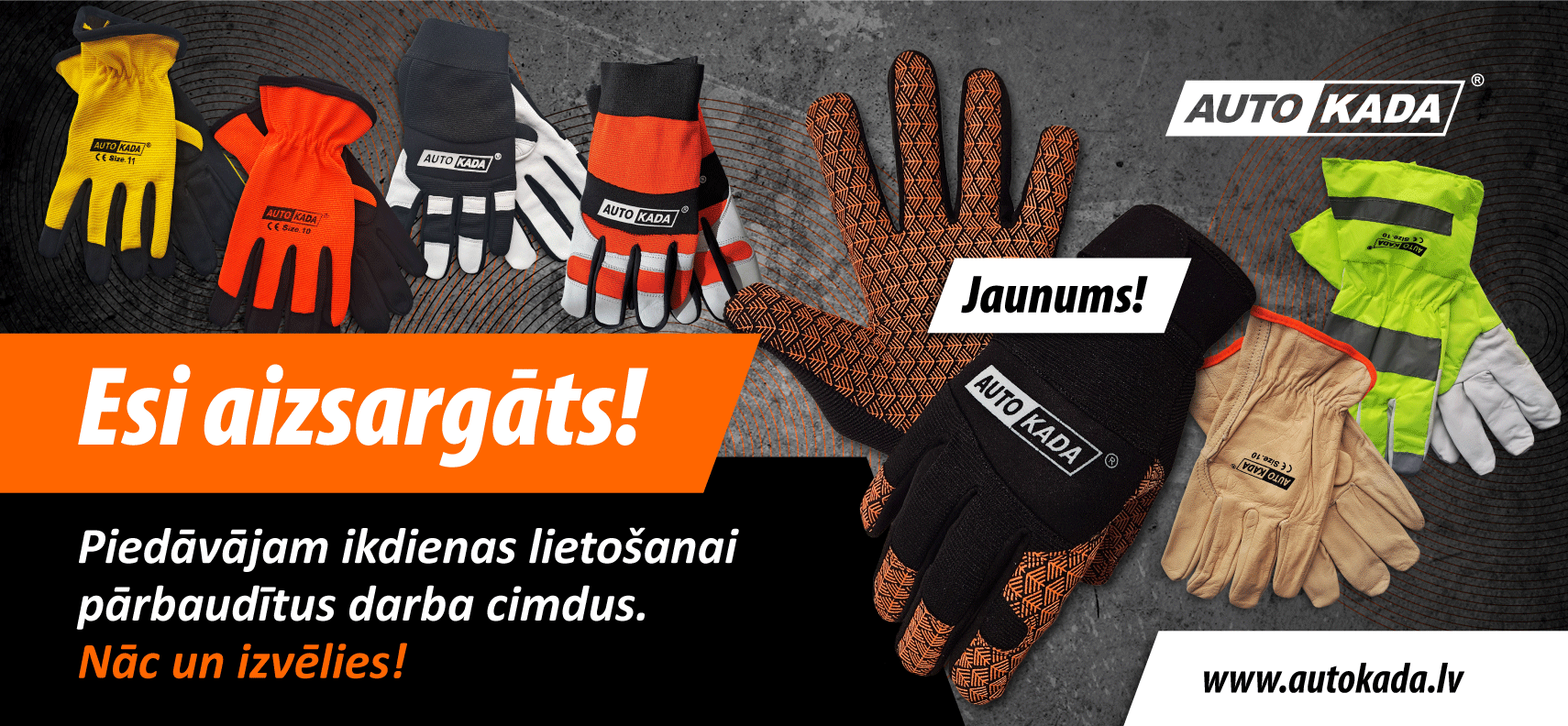 AUTO KADA Work Gloves 2025 - AUTOKADA.LV